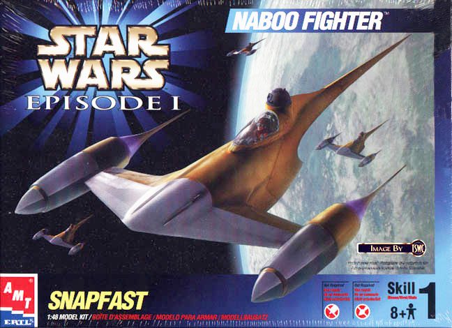 Star Wars Naboo Fighter + EXTRA Model Kit AMT - O Espaço Virtual do ...